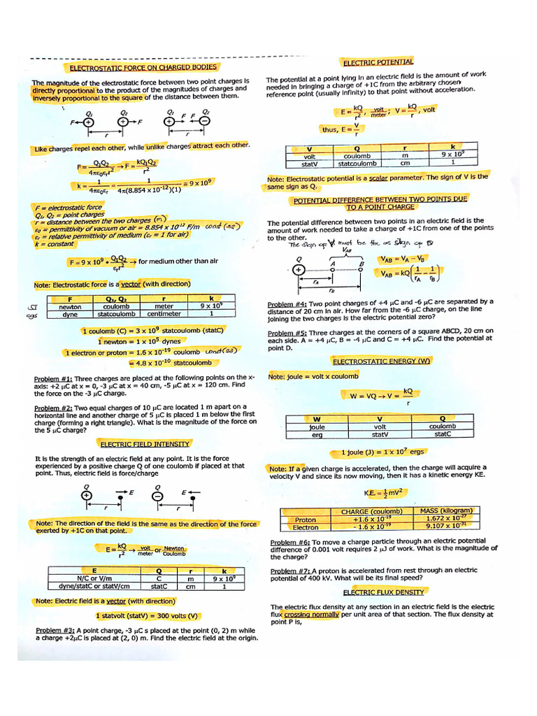 Lesson 15 Electrostatics | PDF
