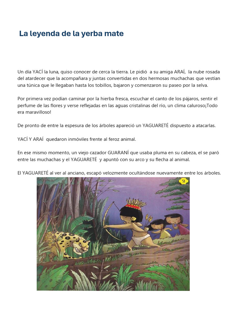 La Leyenda de La Yerba Mate | PDF
