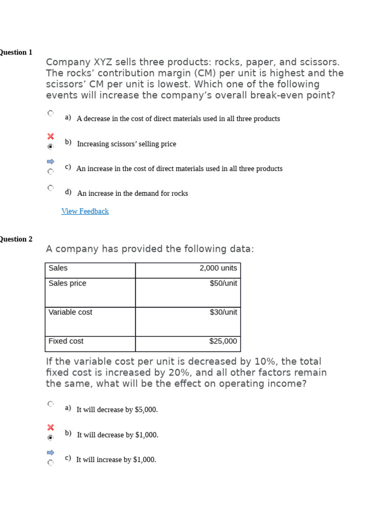 Core 2 Quiz 1 | PDF