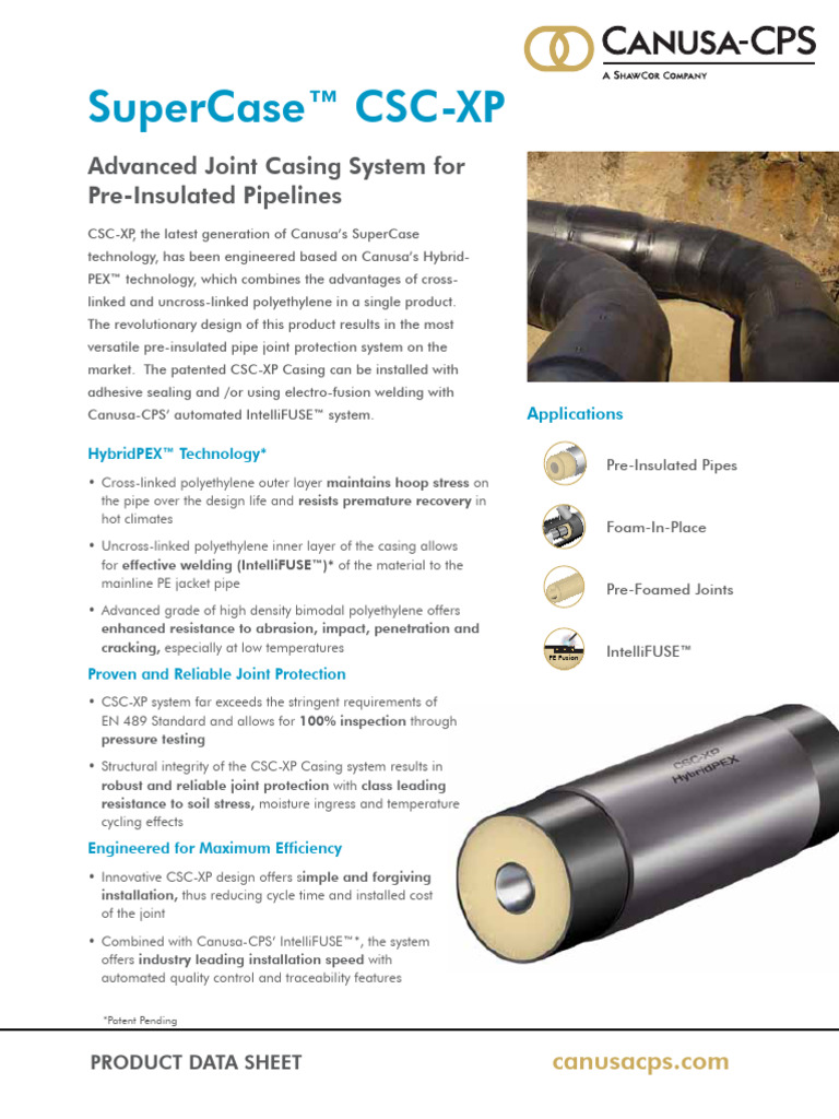 SuperCase - CSC XP - Joint Casing Systems Data Sheet | PDF | Pipe ...