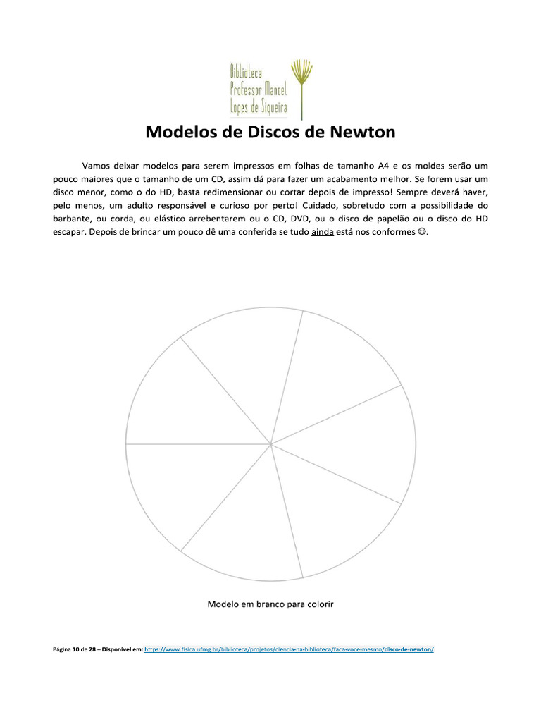 Molde Disco de Newton | PDF