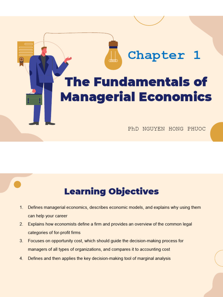 Slides Managerial Economics L01 | PDF