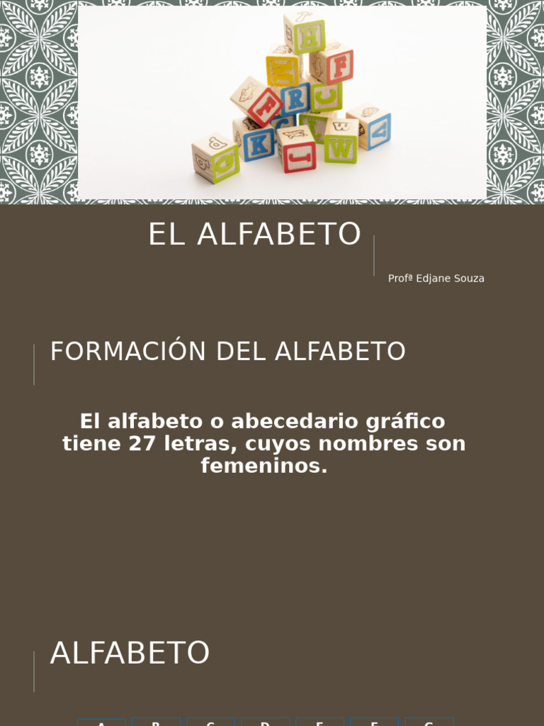 El Alfabeto | PDF | Artes del Lenguaje y Comunicación
