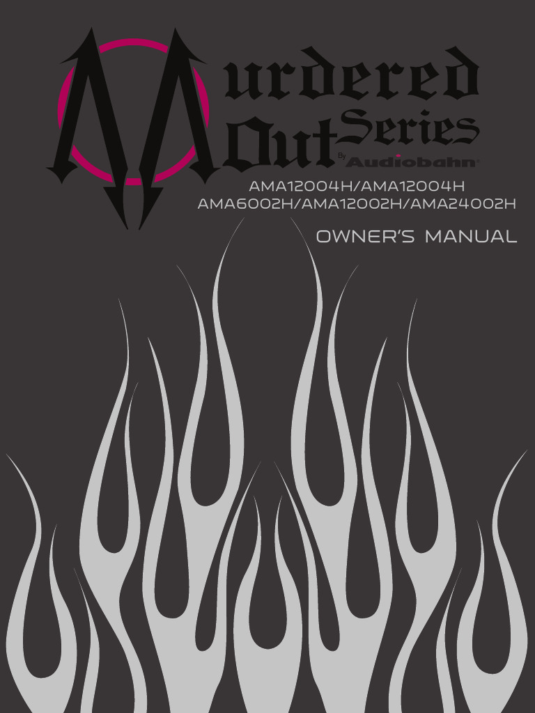 Murdered Out Series Amplifier Users Manual | PDF