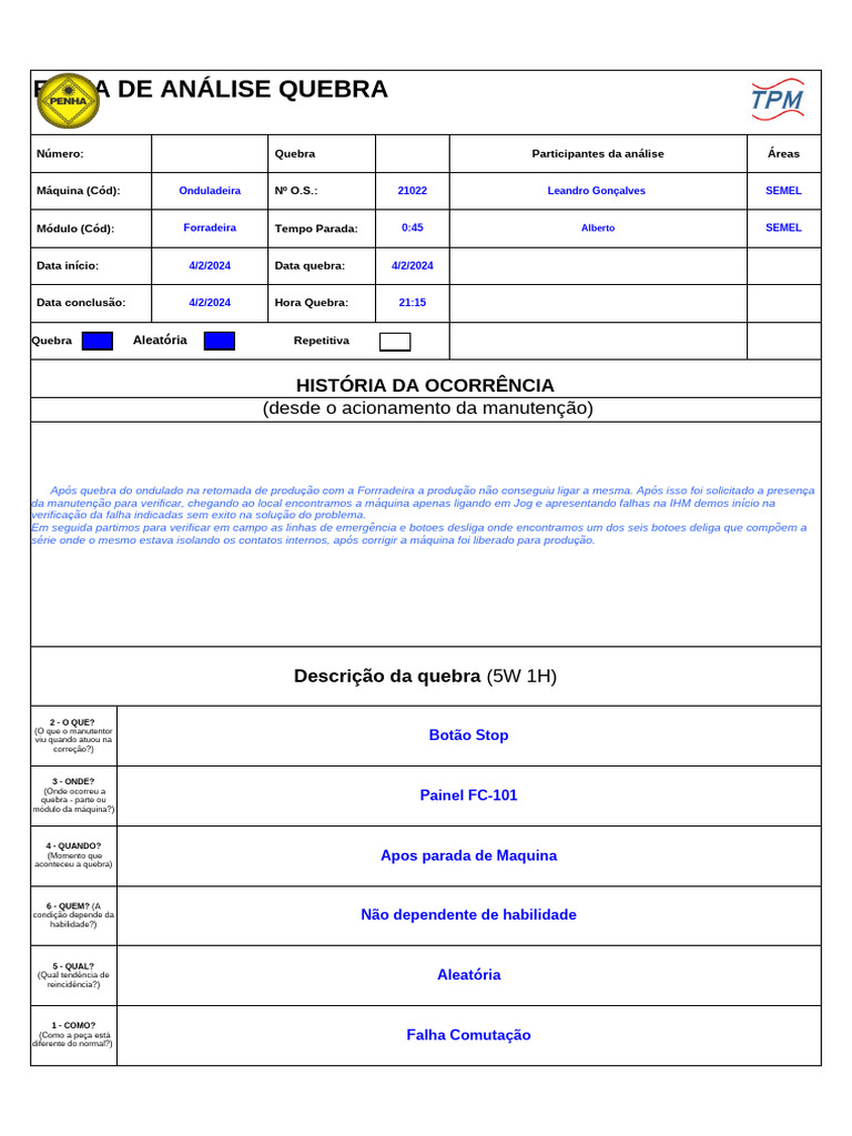AQF Forradeira - OS-21022 | PDF