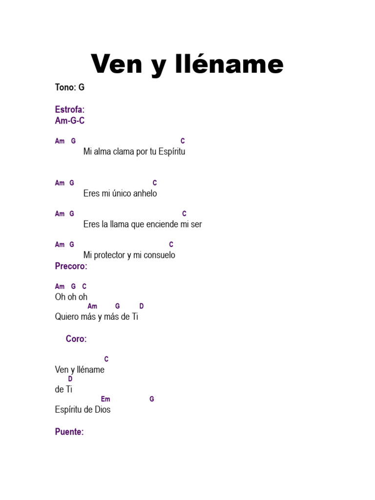 Ven y Llename | PDF