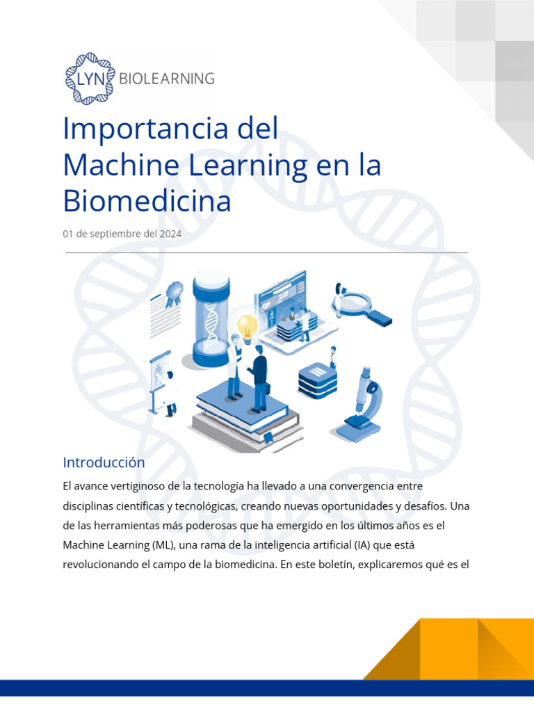 Importancia Del Machine Learning en La Biomedicina | PDF | Aprendizaje ...