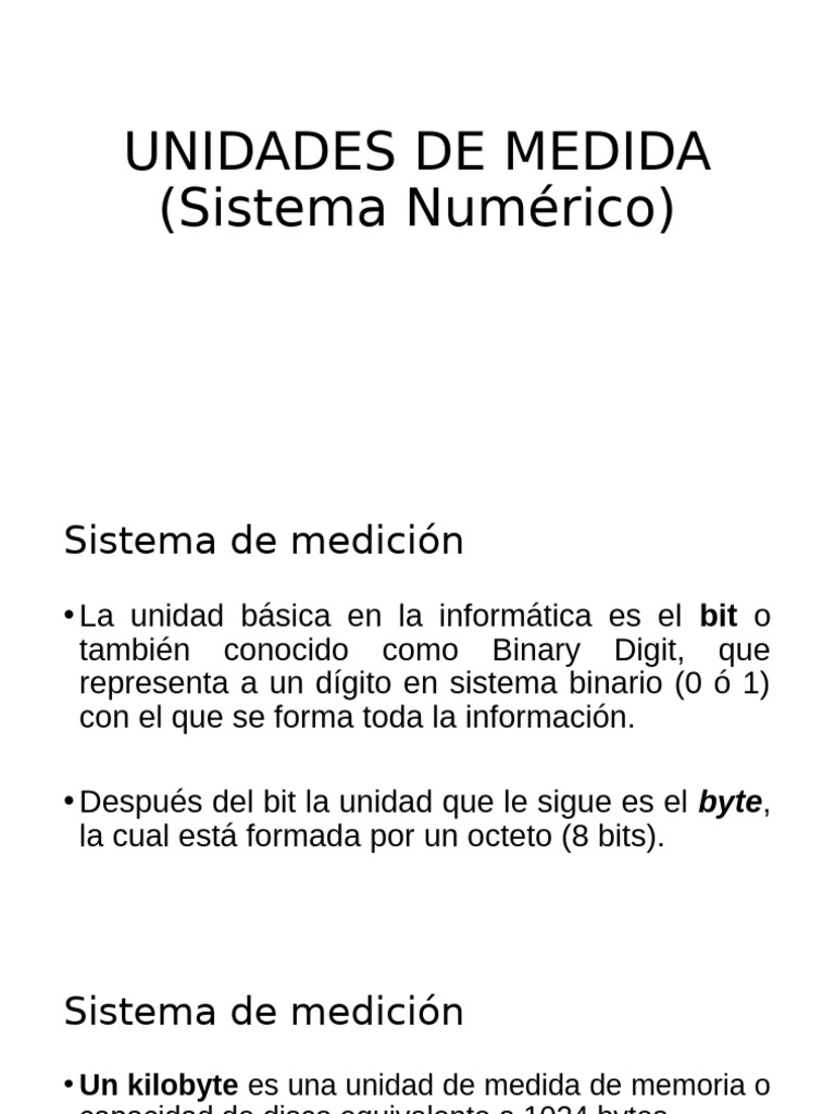 Unidades de Medida | PDF