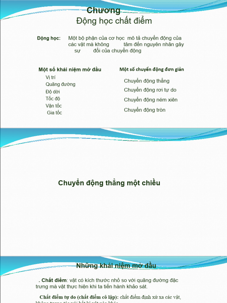 CH 1-2-3 - Dong Hoc Chat Diem | PDF