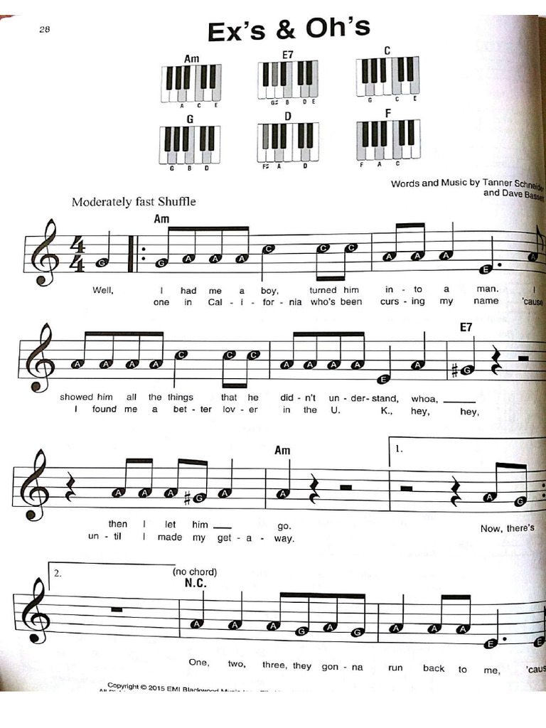 Elle King - Exs and Ohs | PDF