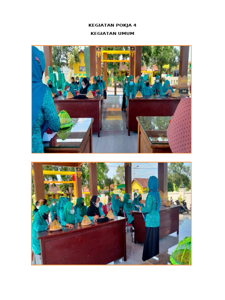 Kegiatan Pokja 4 | PDF