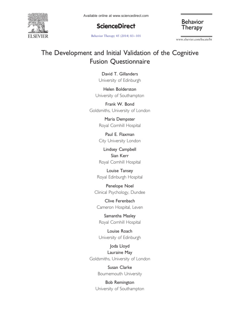 CFQ - Paper Original | PDF
