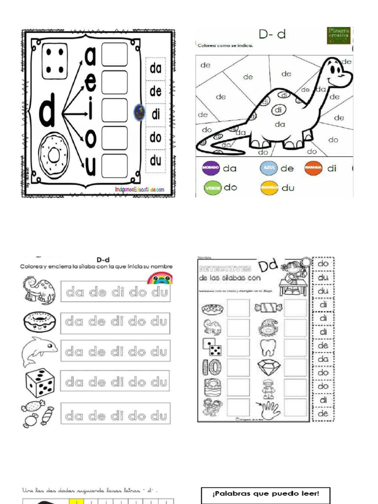 Guia Cuaderno Letra D | PDF