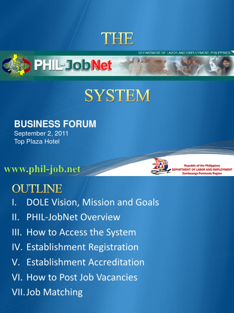 Philjobnet 20110902 | PDF | Web Browser | Employment