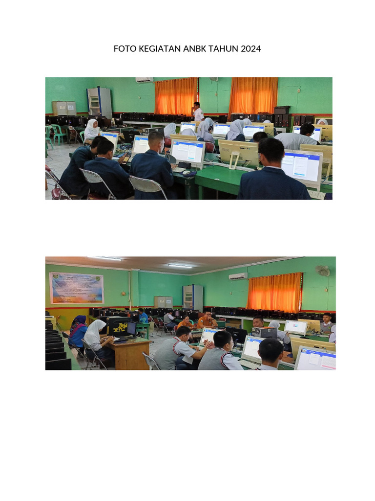 Foto Kegiatan Anbk Tahun 2024 | PDF