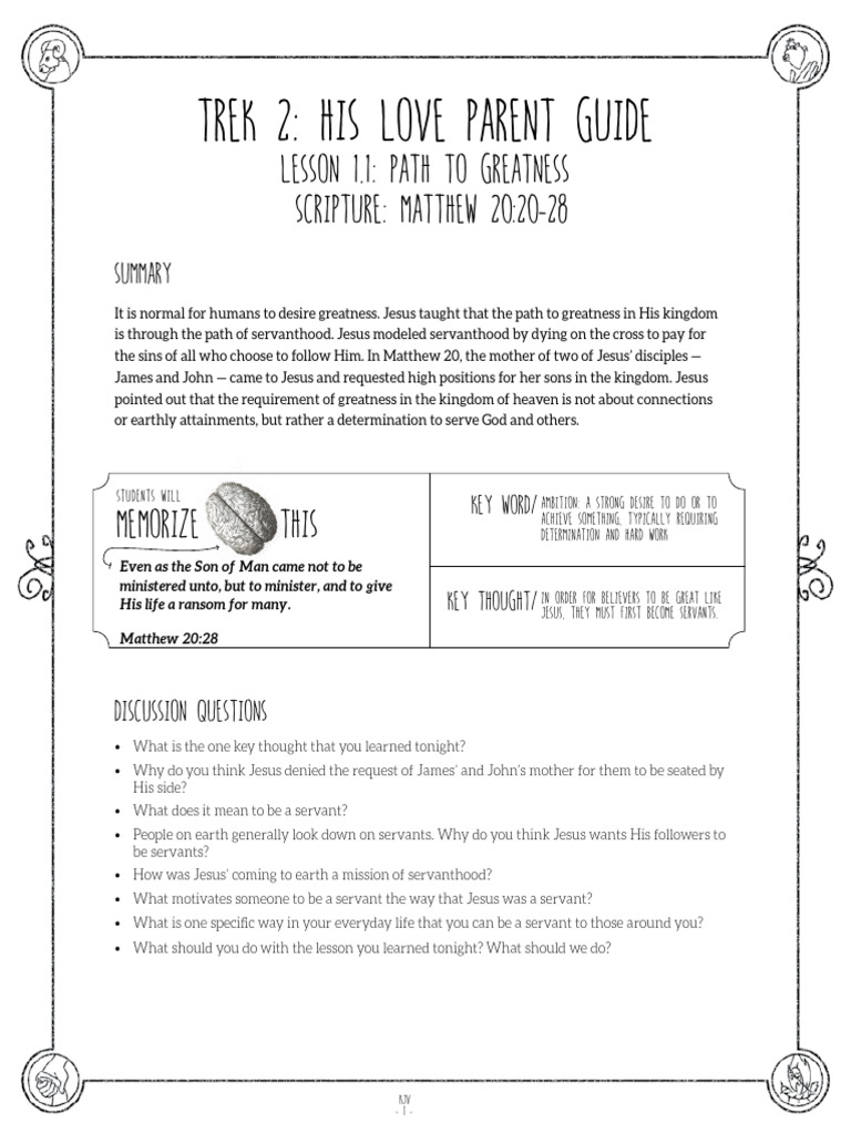 Trek 2 Parent Guides KJV | PDF