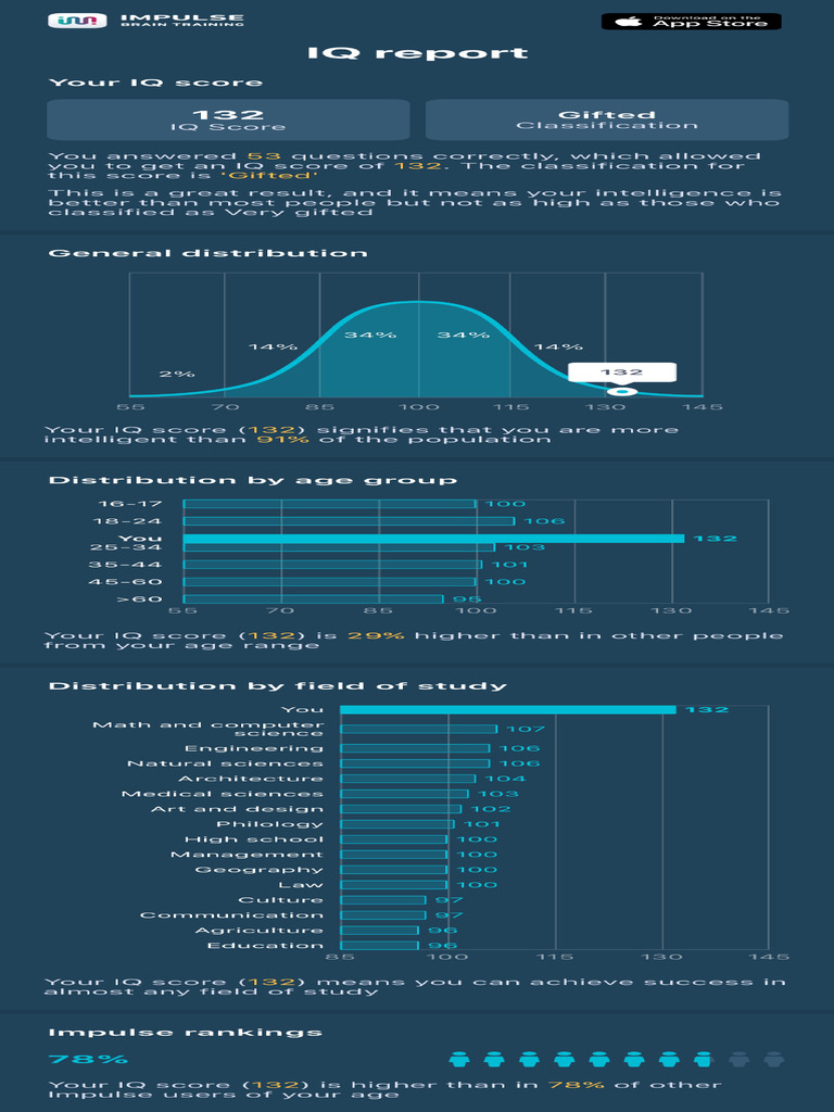 IQ Test Report 55-26-2024 | PDF