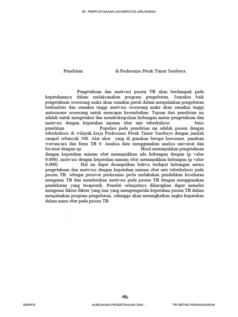 Contoh ABTRAK TB 1 | PDF