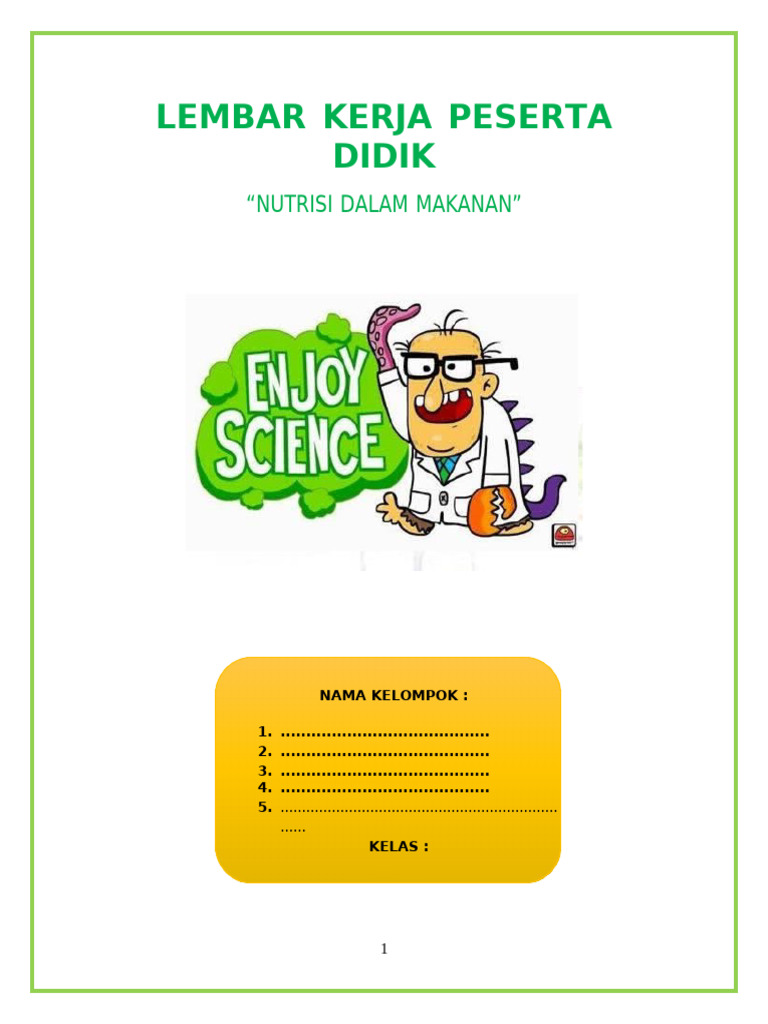 LKPD Nutrisi Fiks | PDF