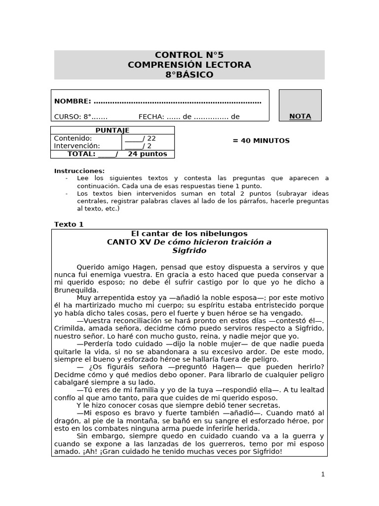 CONTROL N°5 Con Resp | PDF