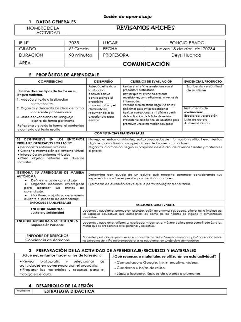 3s - S Comun - Eda 1 s3-d2 Revi .Afiche | PDF