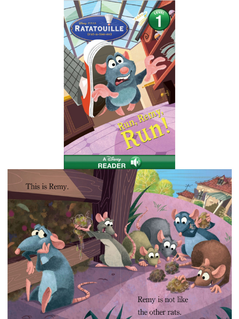 A Disney Reader - Level 1 - Run, Remy, Run! | PDF
