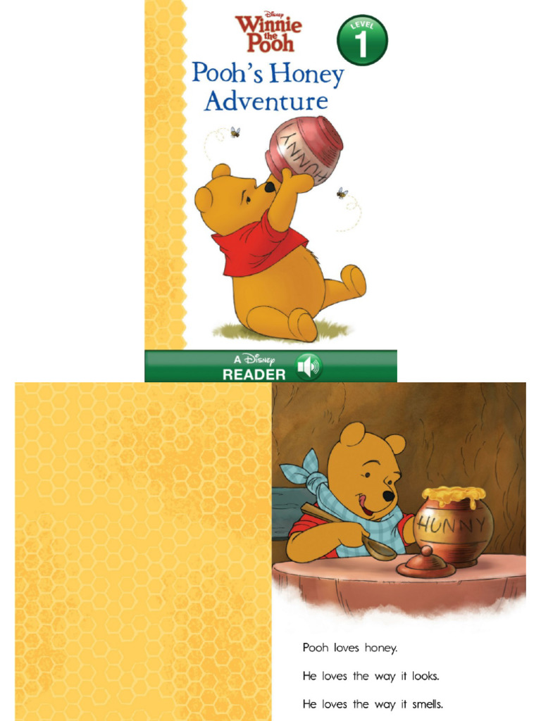 A Disney Reader - Level 1 - Pooh's Honey Adventure | PDF
