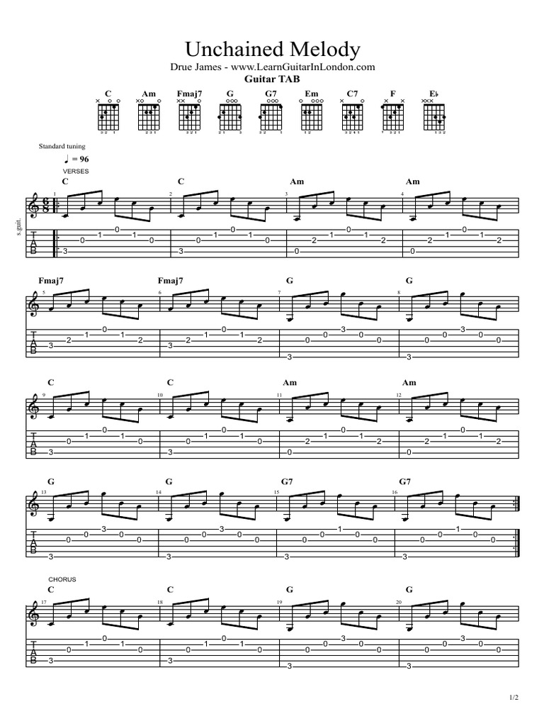 Unchained Melody TAB | PDF