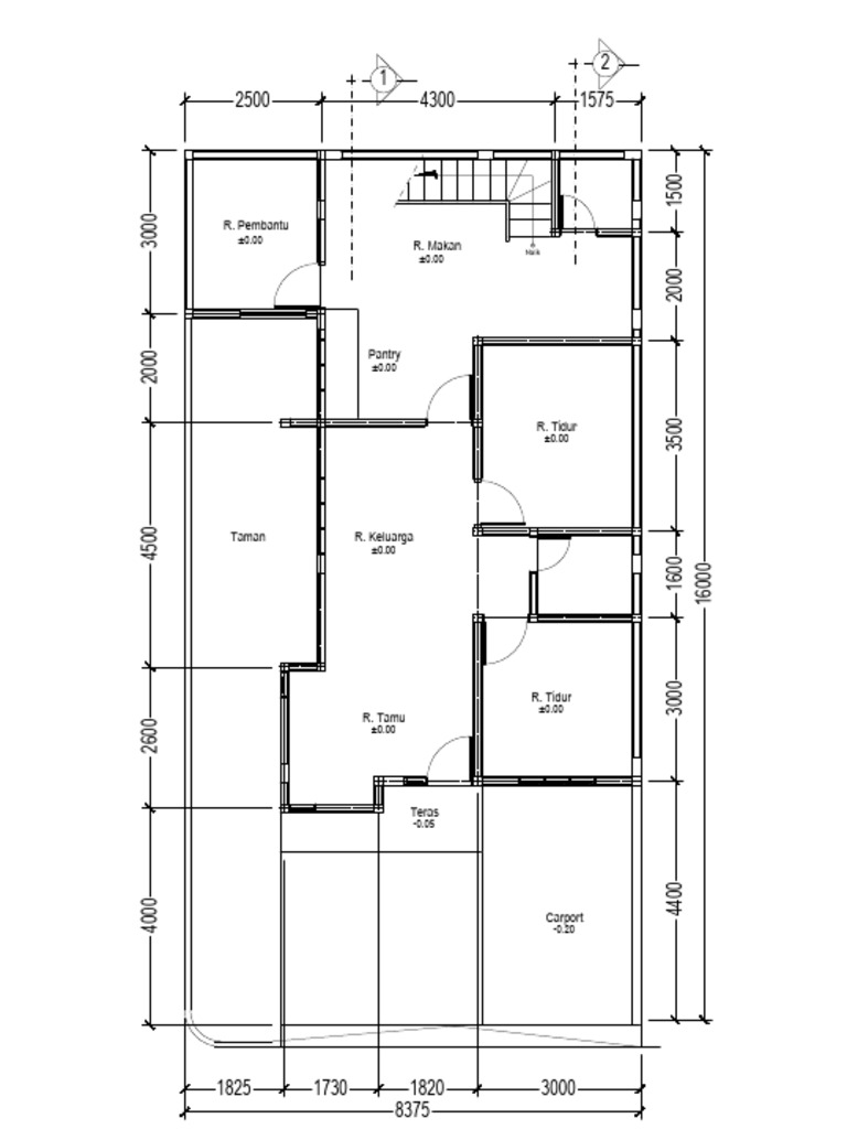 Renov, RT Ciwastra - Ar Denah Lt1 | PDF
