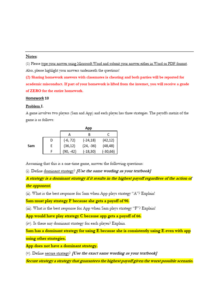 Problem Set 10 | PDF