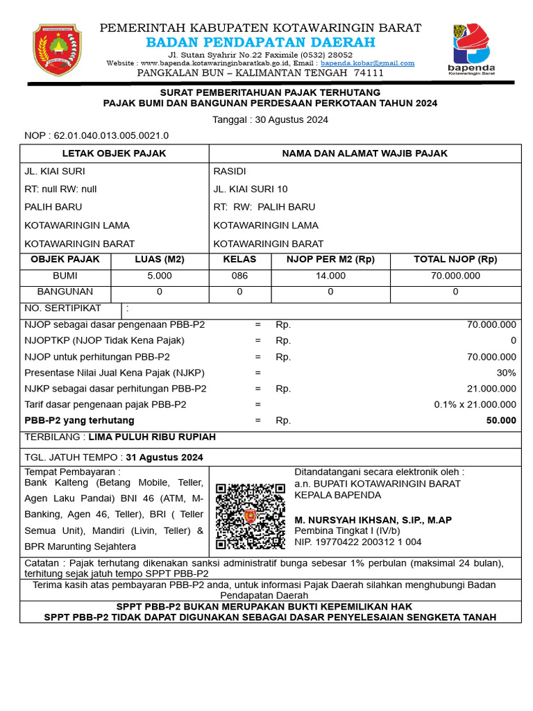 SPPT 620104001300500210 2024 | PDF