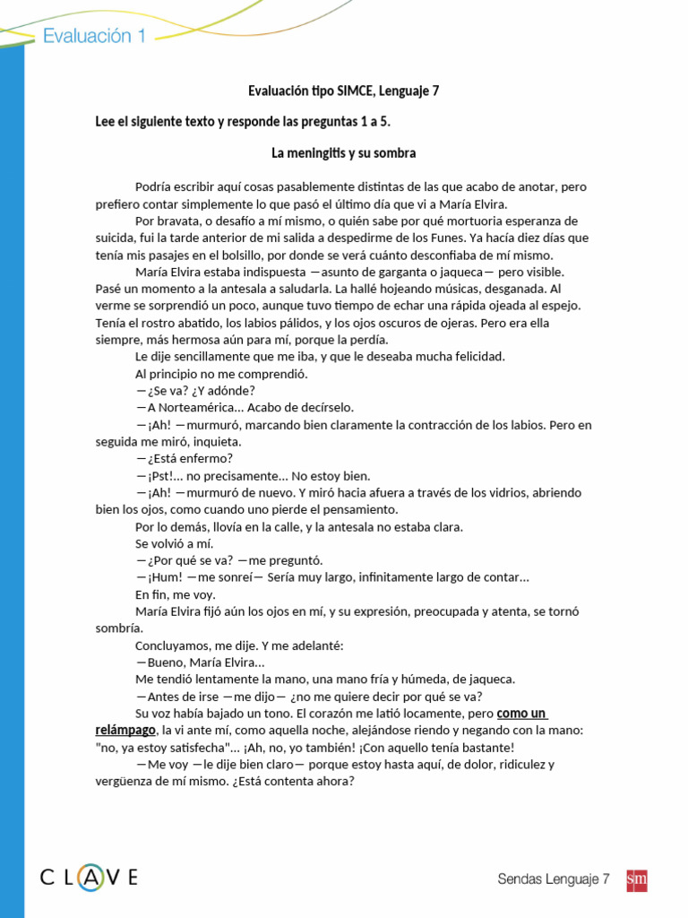 Evaluación Semestral 1 | PDF