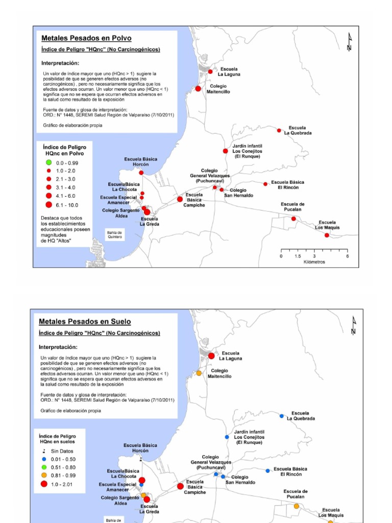 Mapas Contaminación Puchuncaví | PDF
