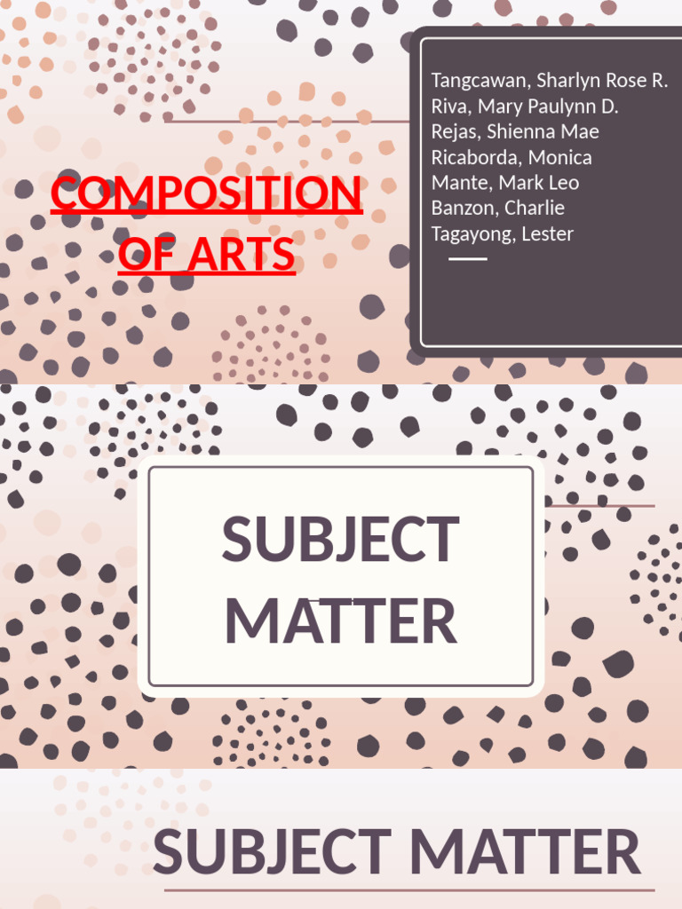 Composition of Arts | PDF