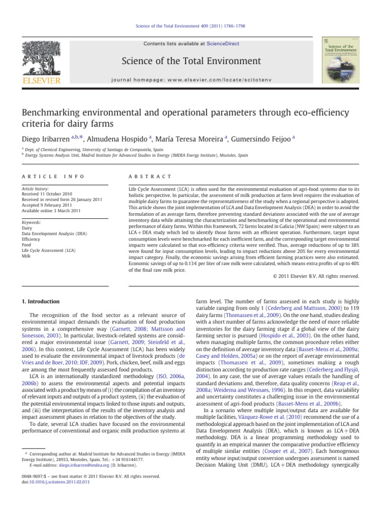 Ex.13 Benchmarking Environmental and Operational Parameters Through Eco ...