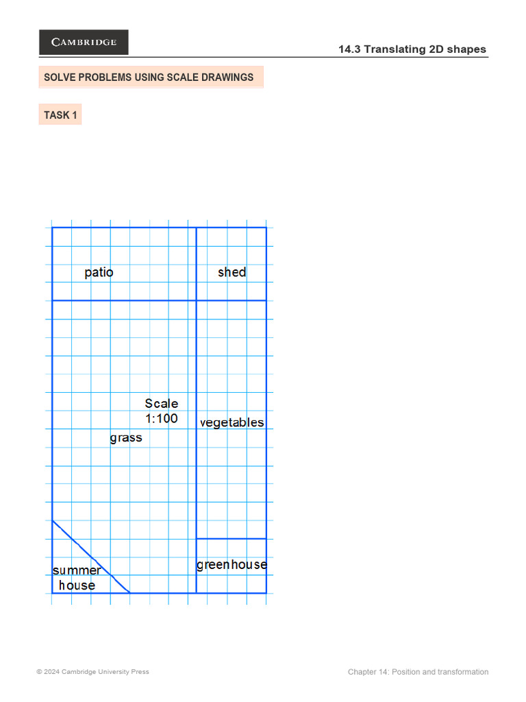 Solve Problems Using Scale Drawings SOLUTIONS | PDF