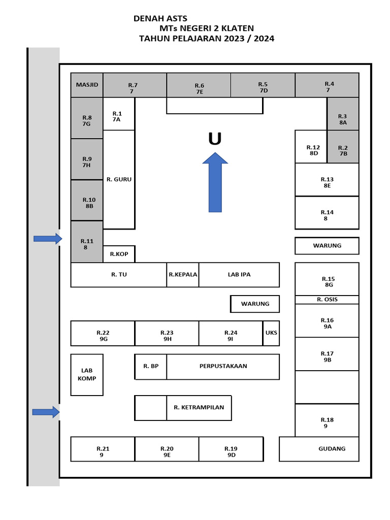 Denah Pat Kelas Ix TP.2023-2024 | PDF