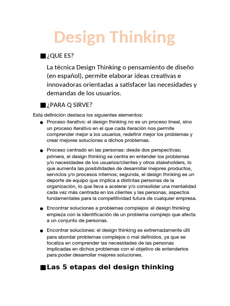 Design Thinking | PDF