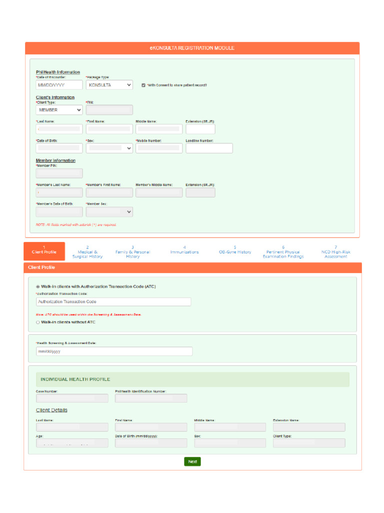 EKonsulta Form PDF | PDF