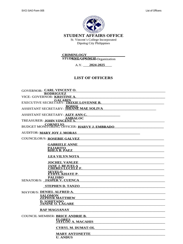 Form 005 (Done) | PDF