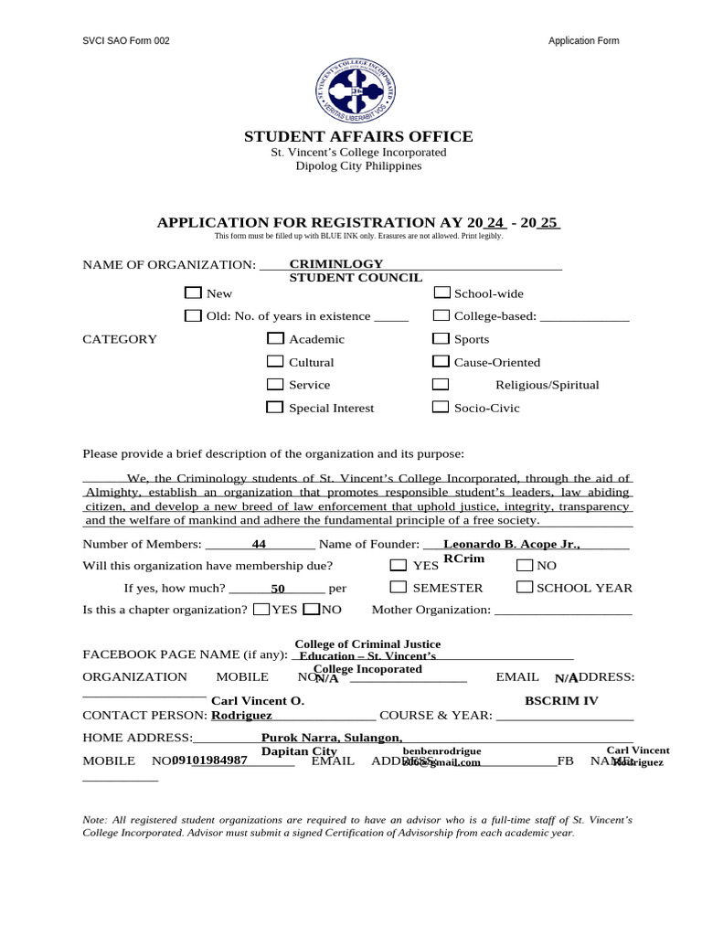 Form 002 (Done) | PDF