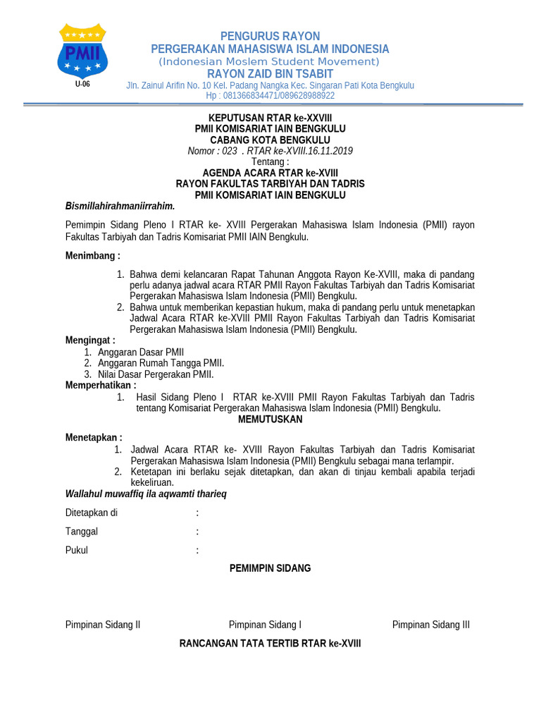 Pasal Sidang Rtar ZBT-1 | PDF