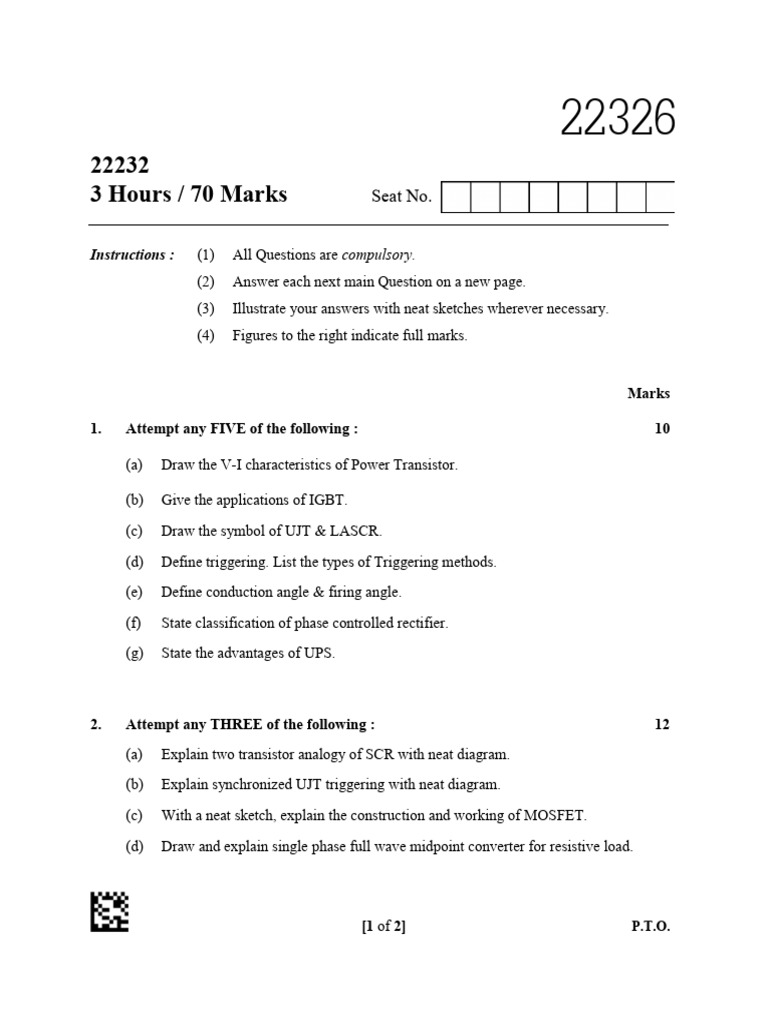 22326-2023-Summer-Question-Paper (Msbte Study Resources) | PDF