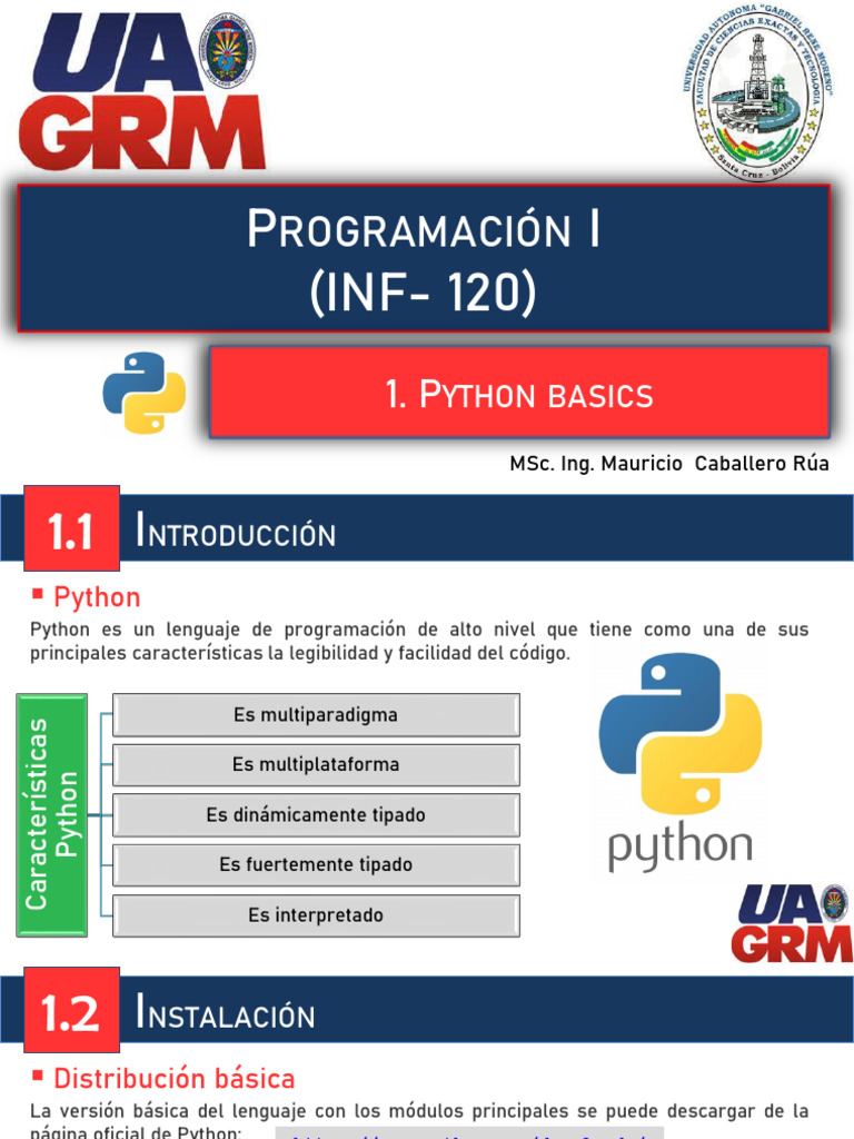 1 INF120 Python Basics | PDF