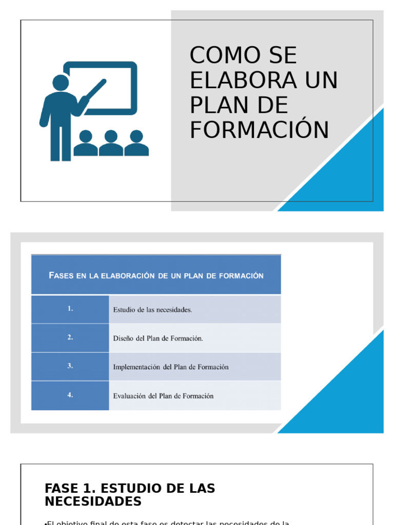 Diseño Plan de Formacion | PDF
