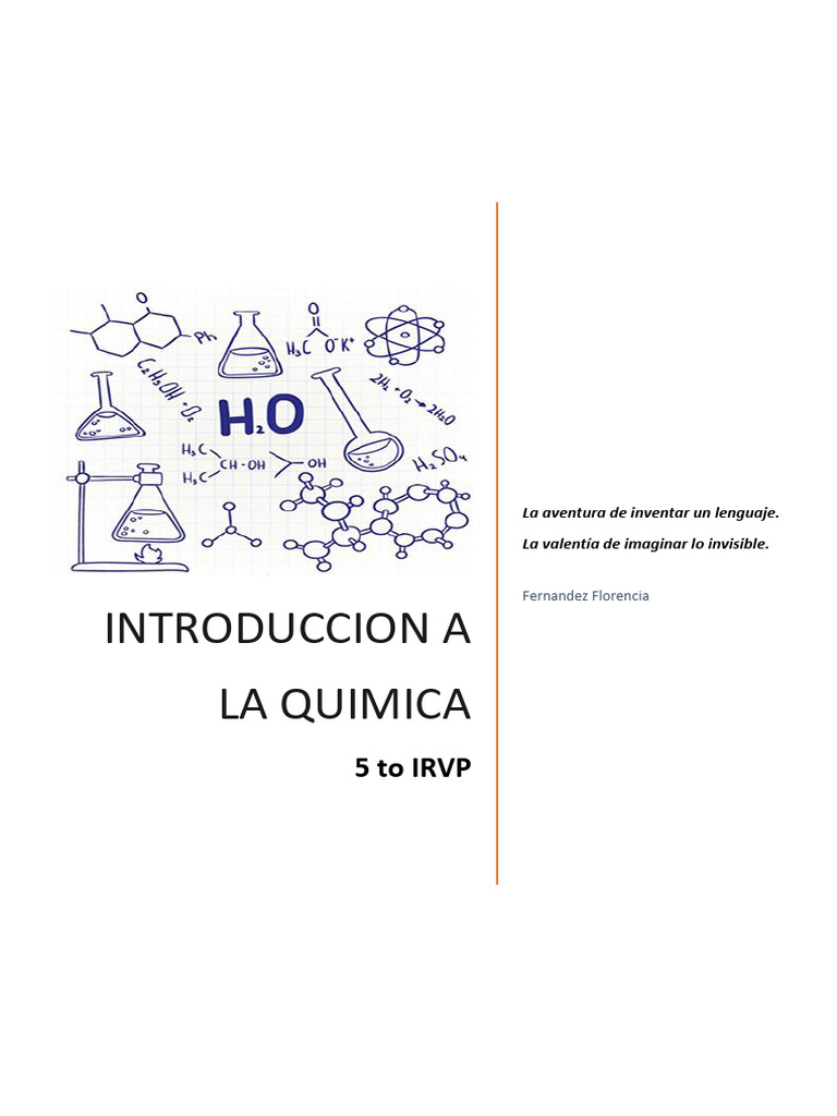 Introducción A La Química 2024 | PDF