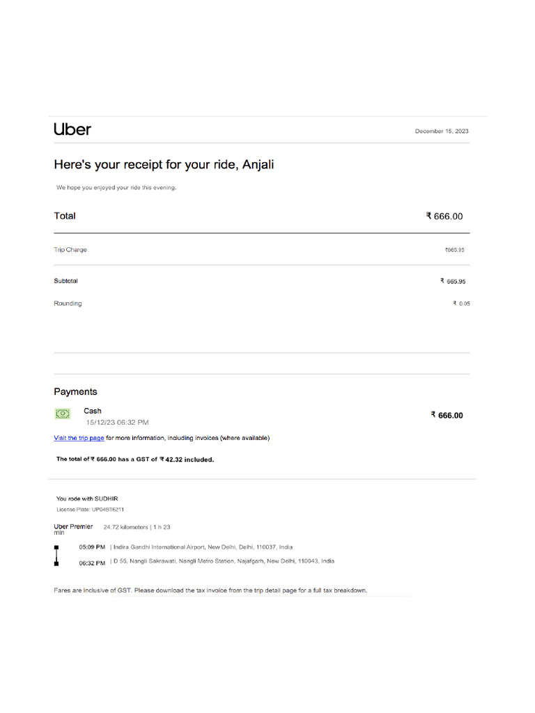 Uber Receipt 1 | PDF