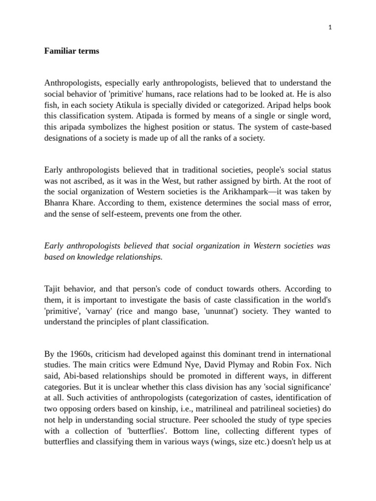 Familiar Terms | PDF