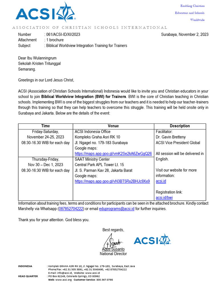 Biblical Worldview Integration Invitation | PDF