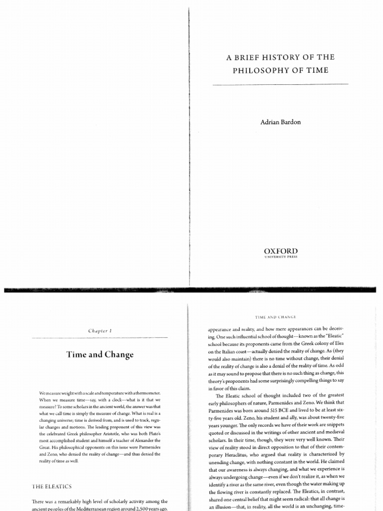 Chapters1 3 History of Philosophy of Time | PDF